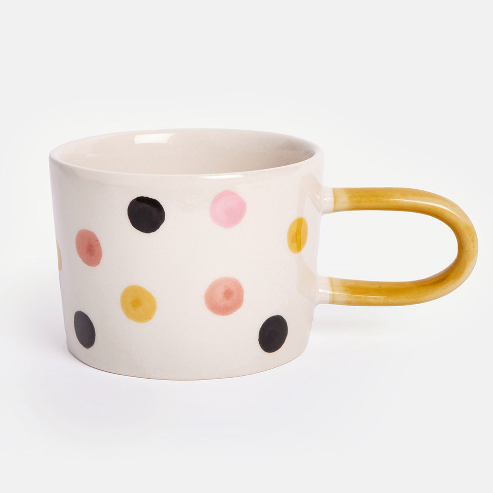 Caroline Gardner Ceramic Mug, Multi Spots – CHALK INTERIORS | LONDON