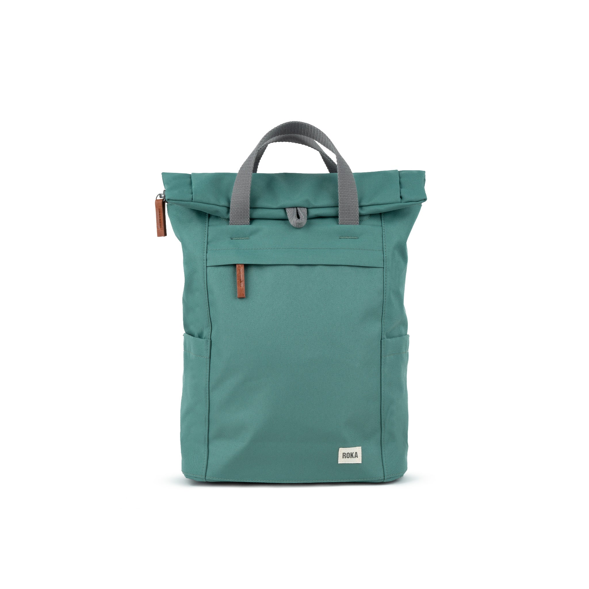 Roka London Finchley Sustainable Canvas Rucksack, Sage Green – CHALK ...