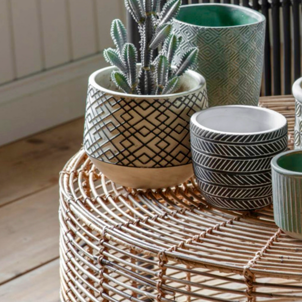 Geometric plant pots store